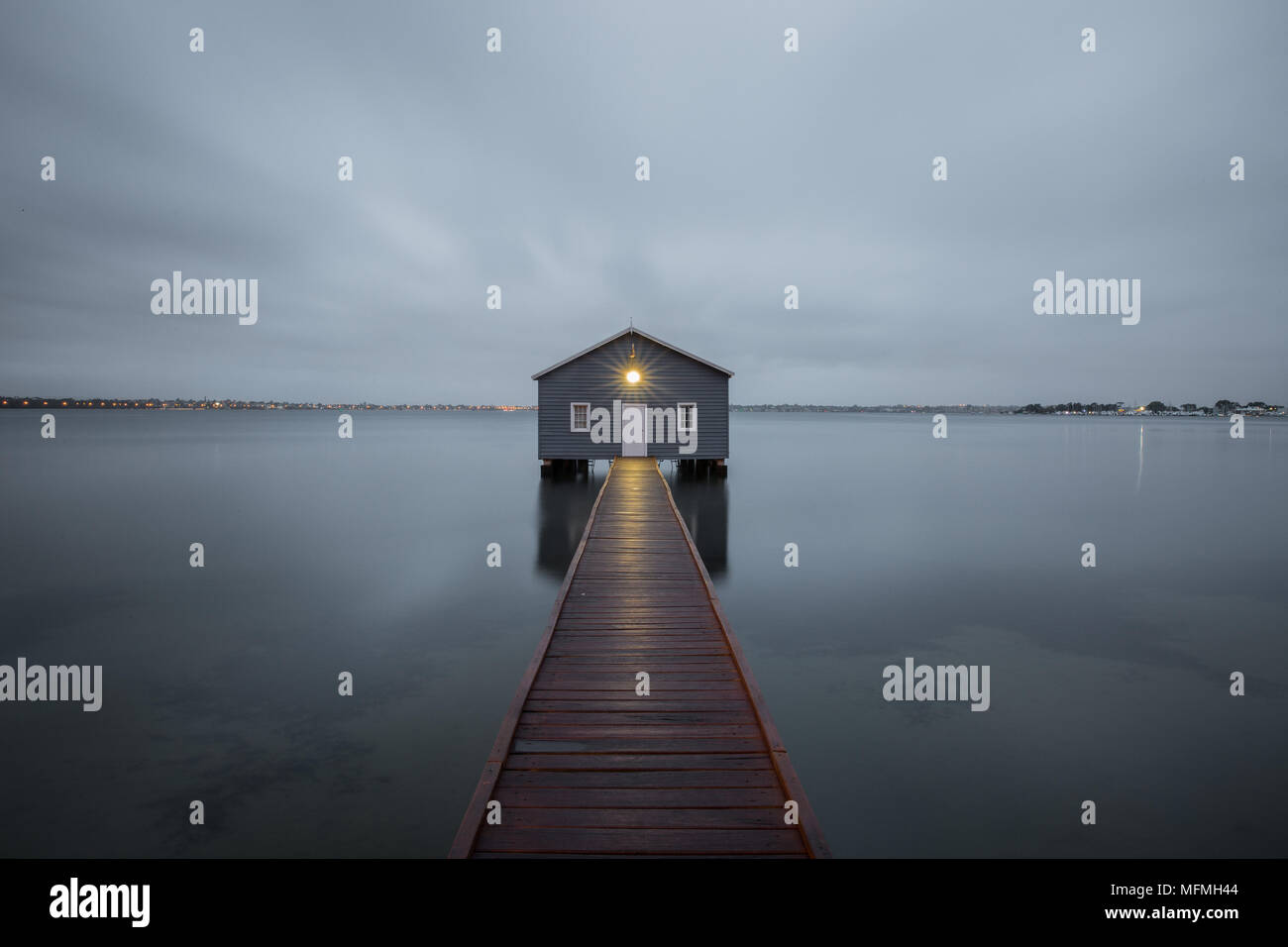 Crawly boat shed Perth Western Australia Stock Photo - Alamy