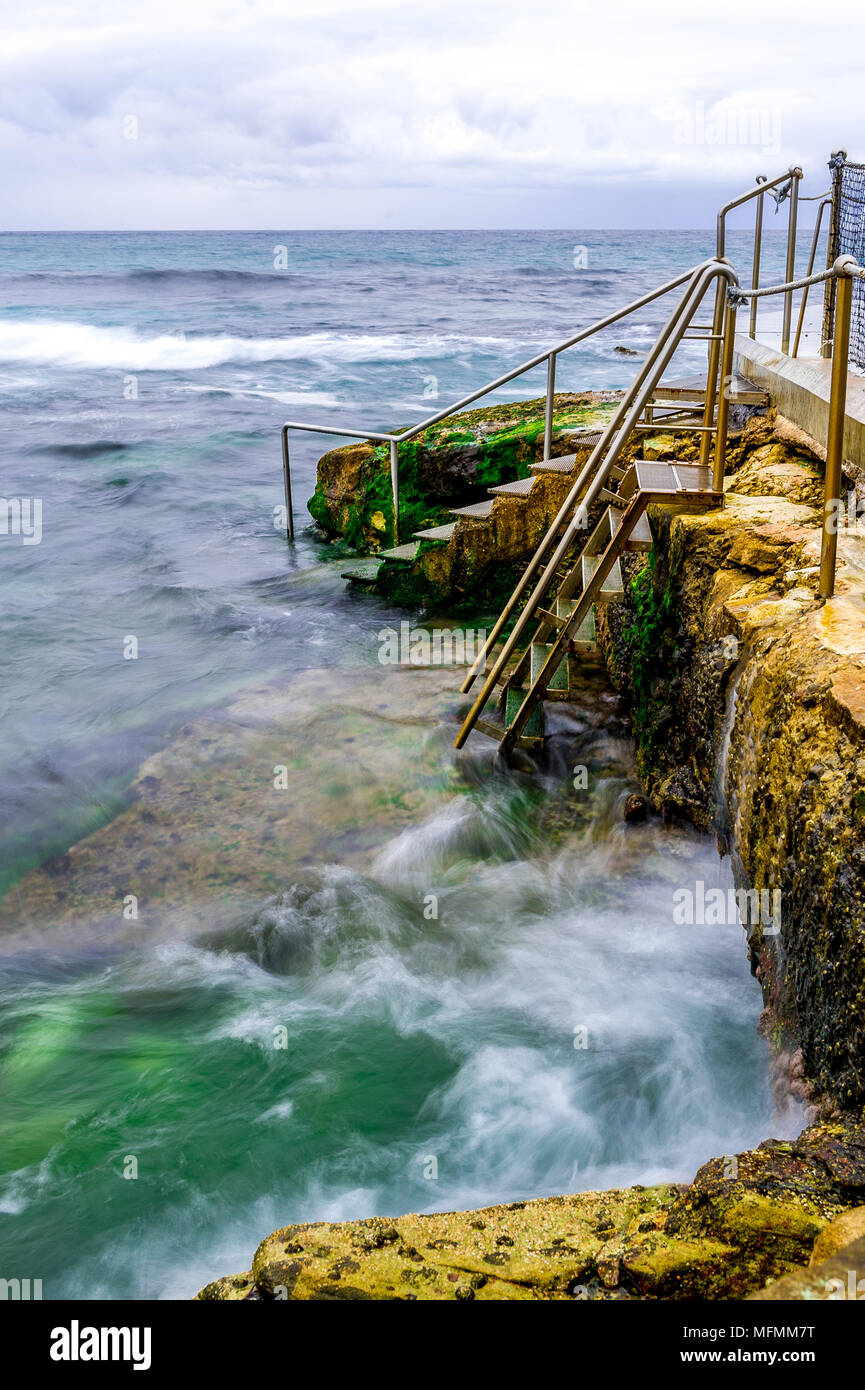 Stairs to the ocean hi-res stock photography and images - Alamy