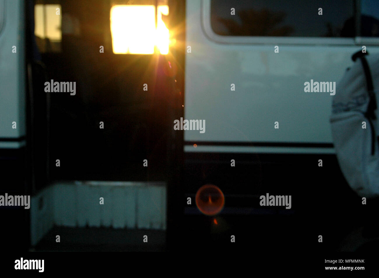 Close-up of the door of a bus Ref: CRB416 10009 044 Compulsory Credit ...