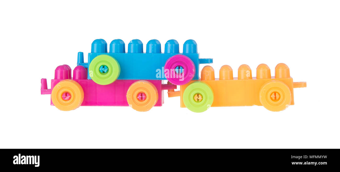 Toy. Toy block car. Toy block car on the background Stock Photo - Alamy