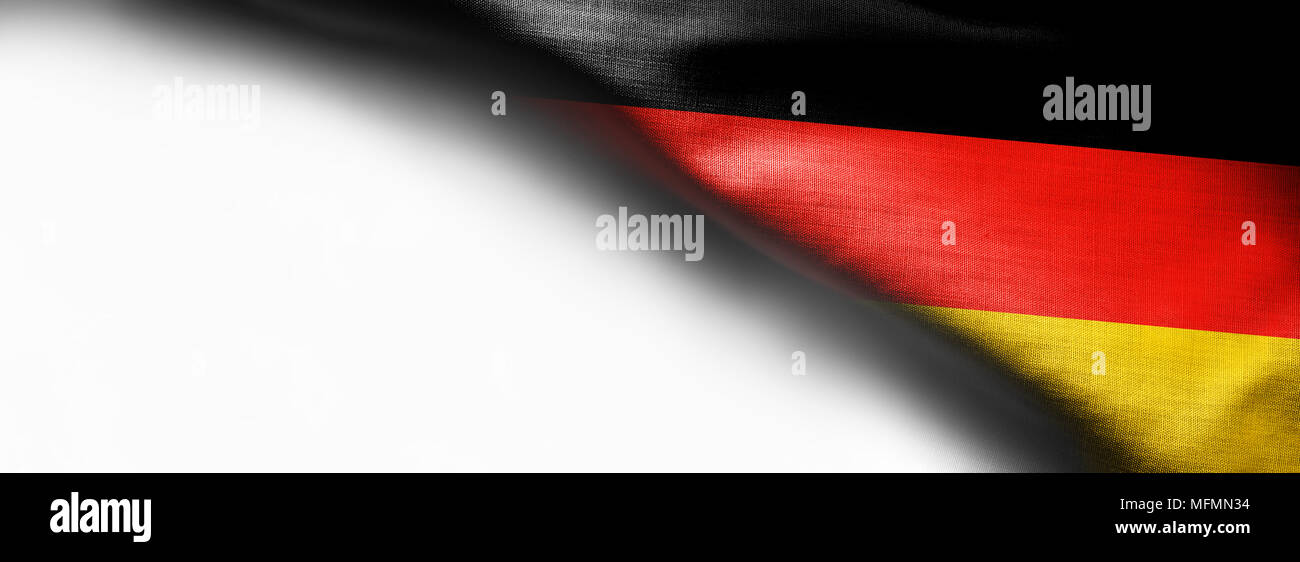 Germany flag on plain white background Stock Photo - Alamy