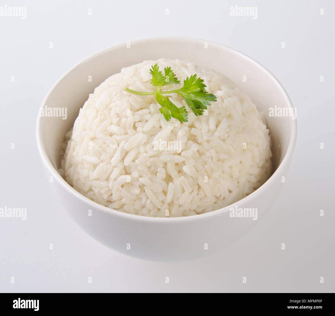 Rice isolated on white background Stock Photo - Alamy