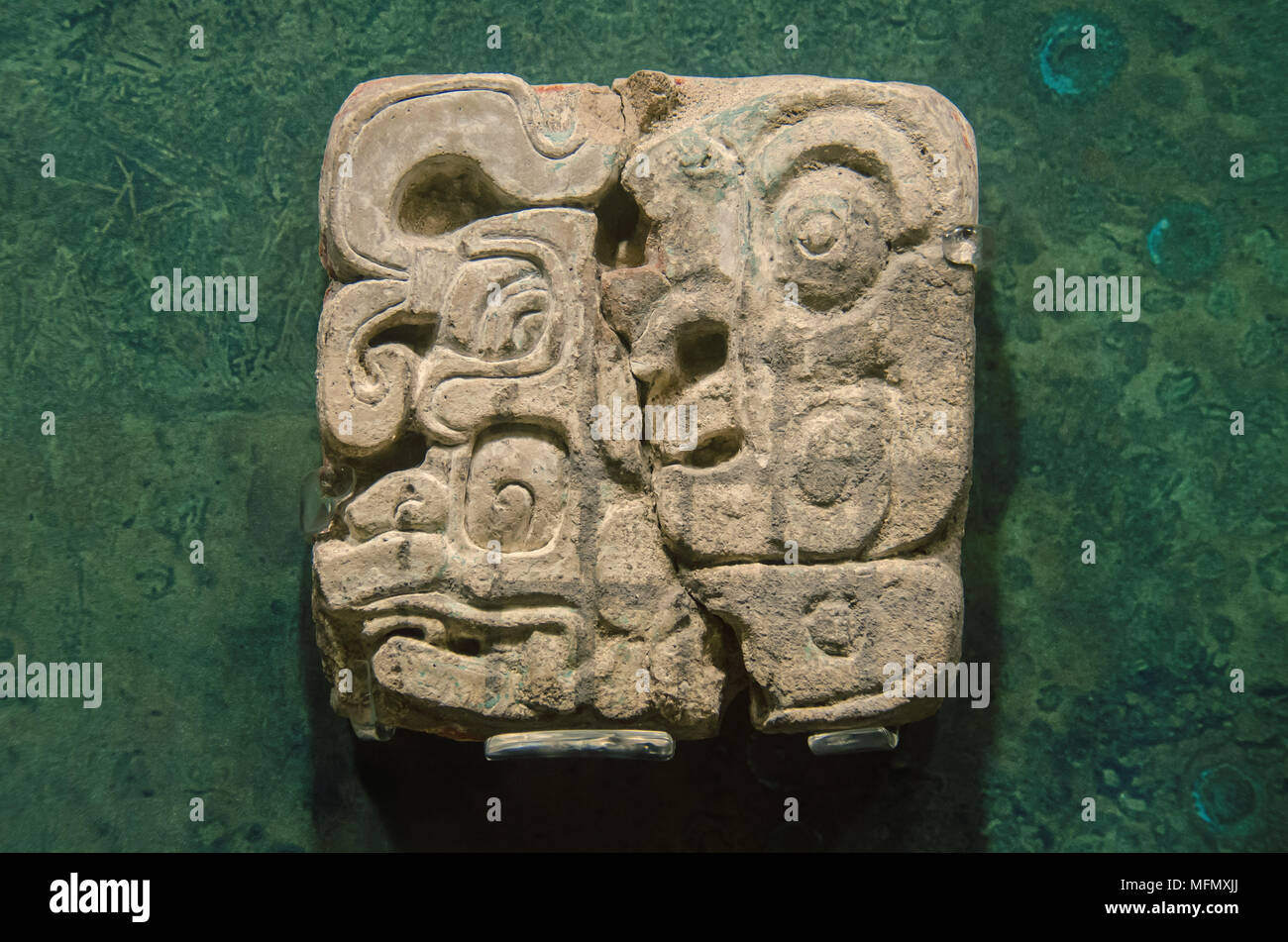 Old scripture of the ancient maya people of Mexico Stock Photo - Alamy