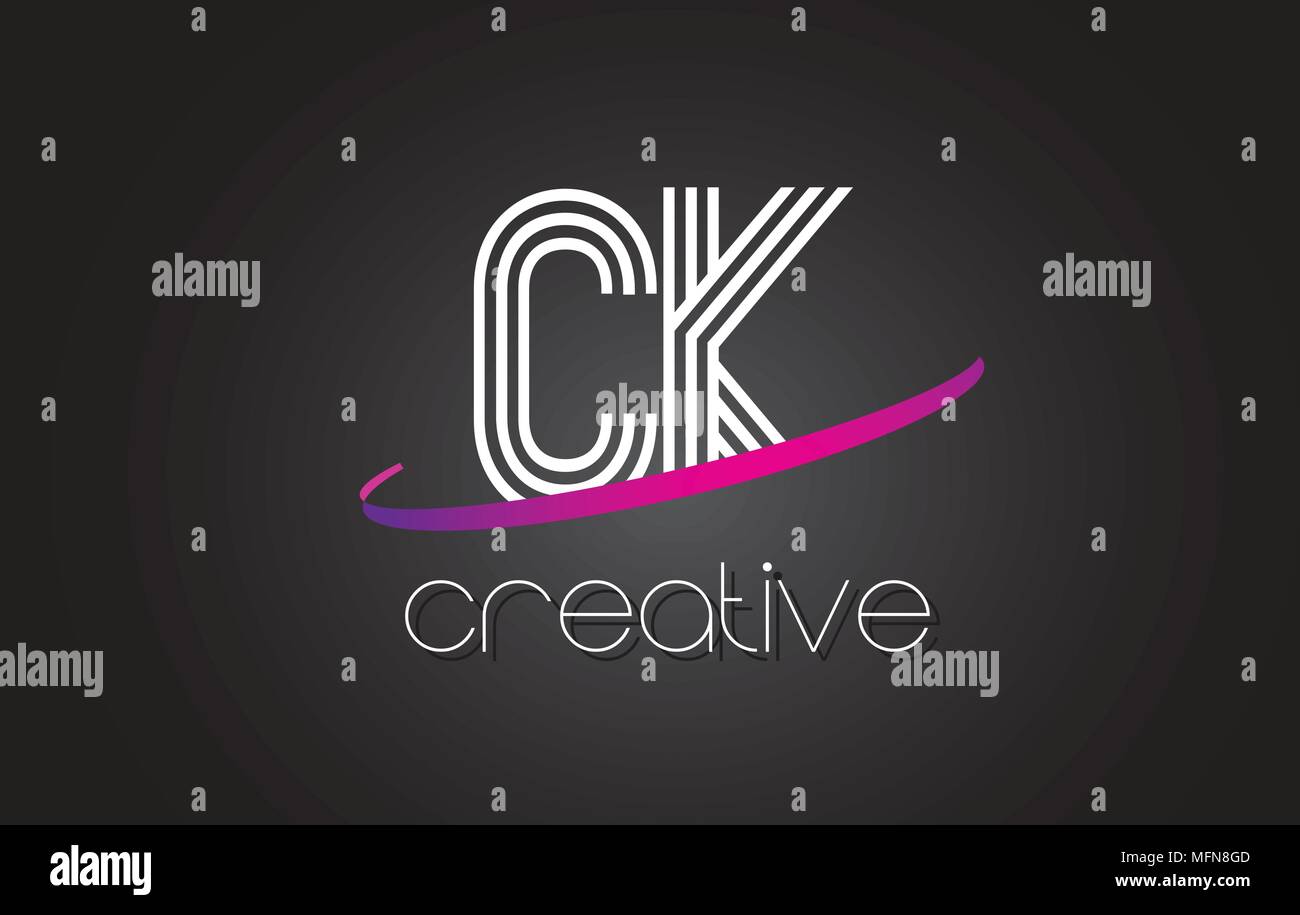 Ck creative letters Stock Vector Images - Alamy