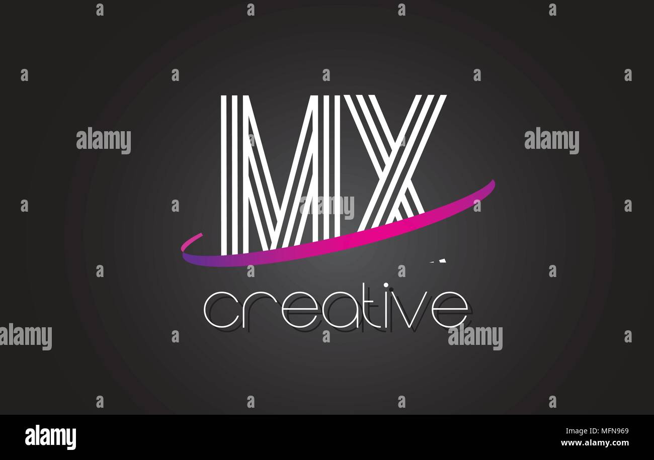MX M X Letter Logo with Lines Design And Purple Swoosh Vector Letters ... MX M X Letter Logo with Lines Design And Purple Swoosh Vector Letters ...