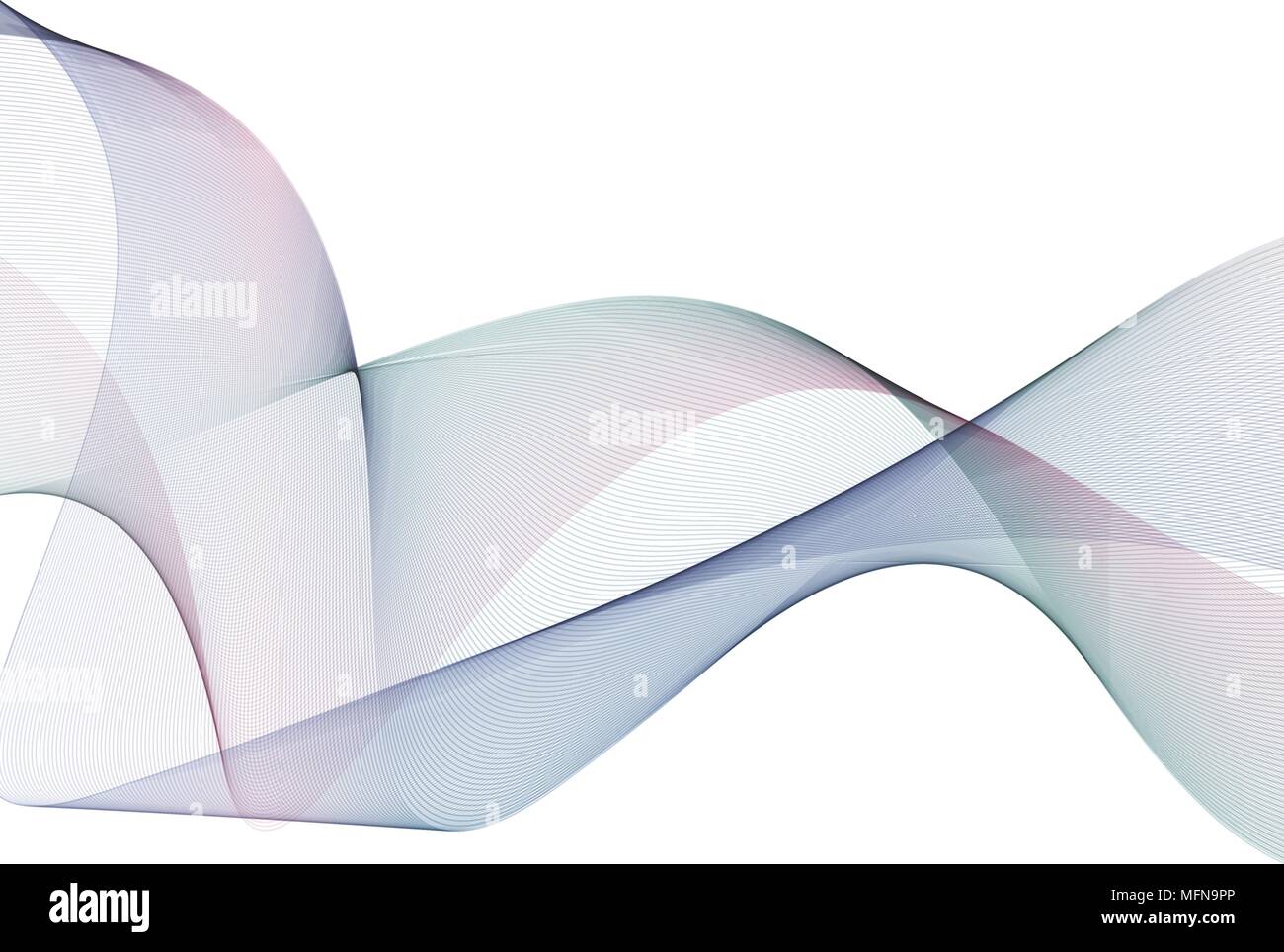 Abstract wave isolated on white background. Vector illustration EPS10 ...