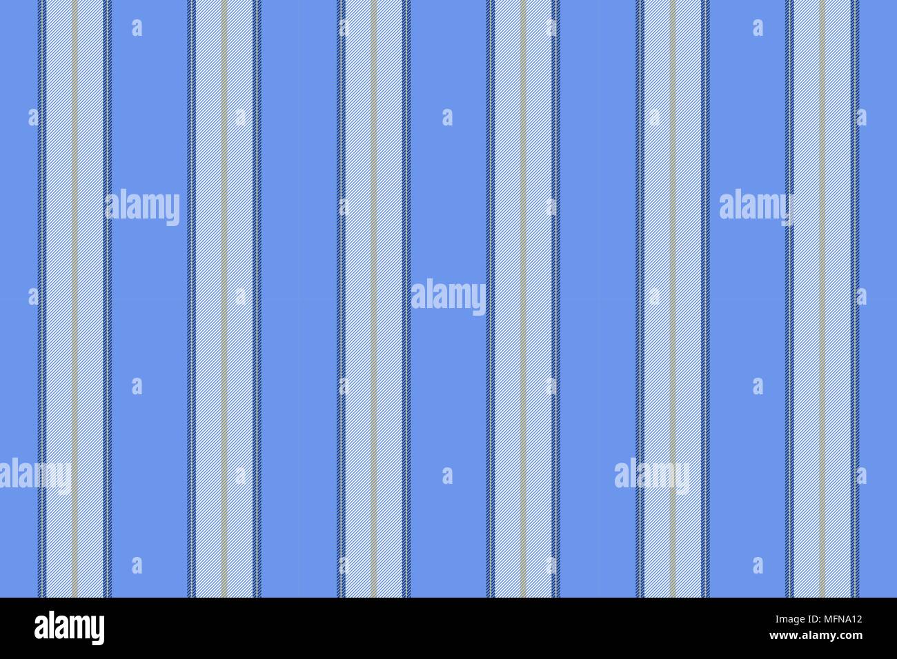 Blue stripes background seamless fabric texture. Vector illustration ...