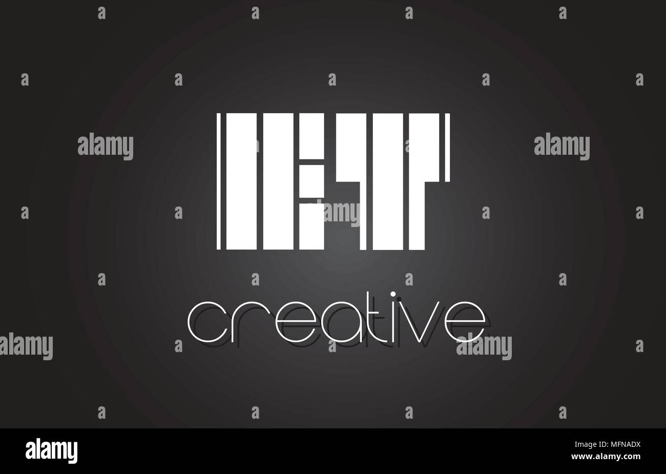 ET E T Creative Letter Logo Design With White and Black Lines Stock ...