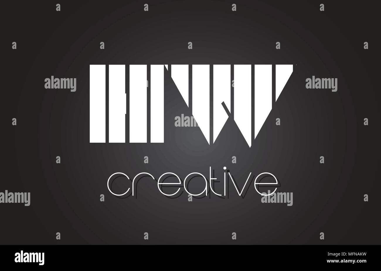 H w design Stock Vector Images - Alamy