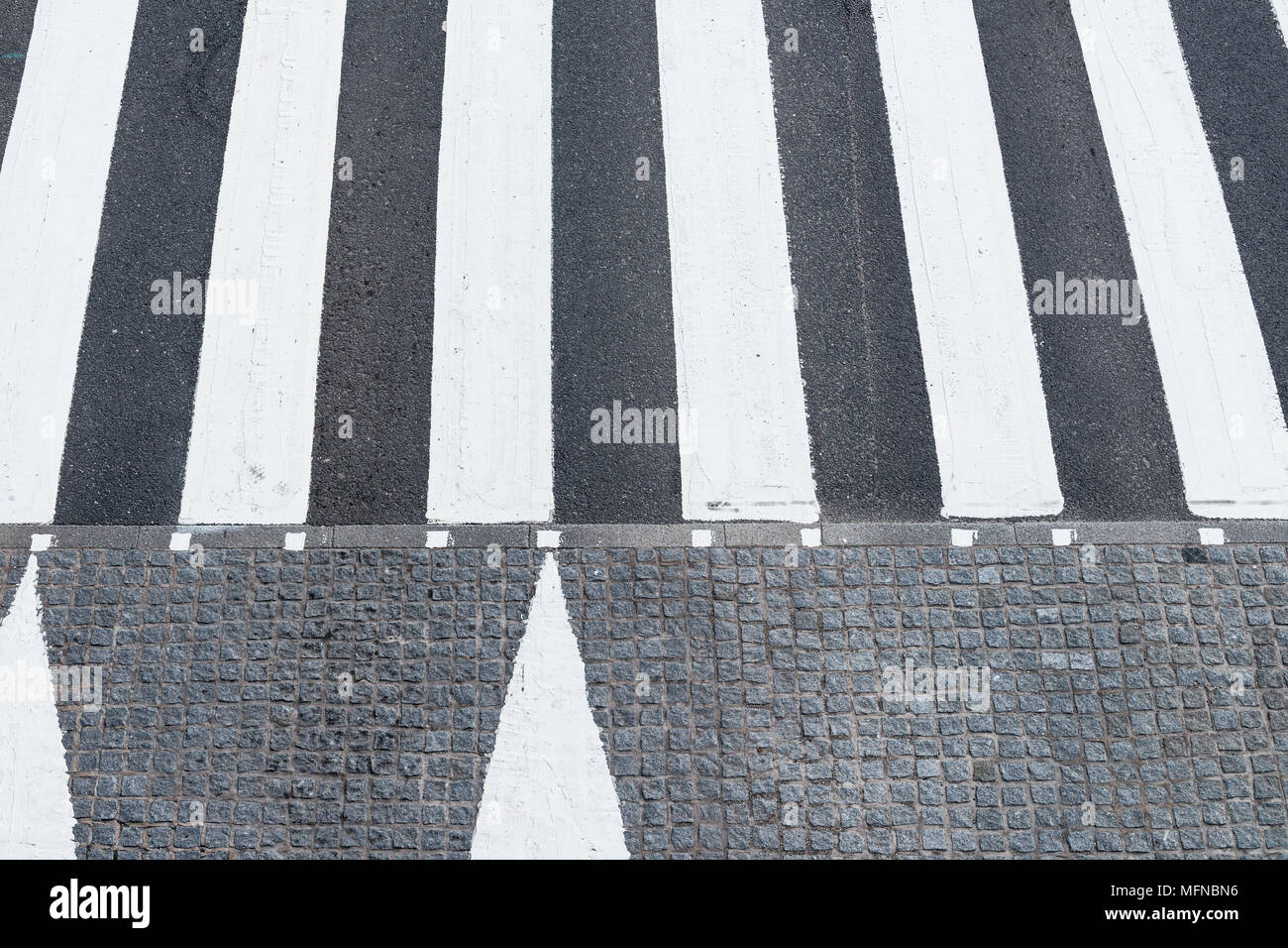 Zebra crossing on the road Stock Photo - Alamy