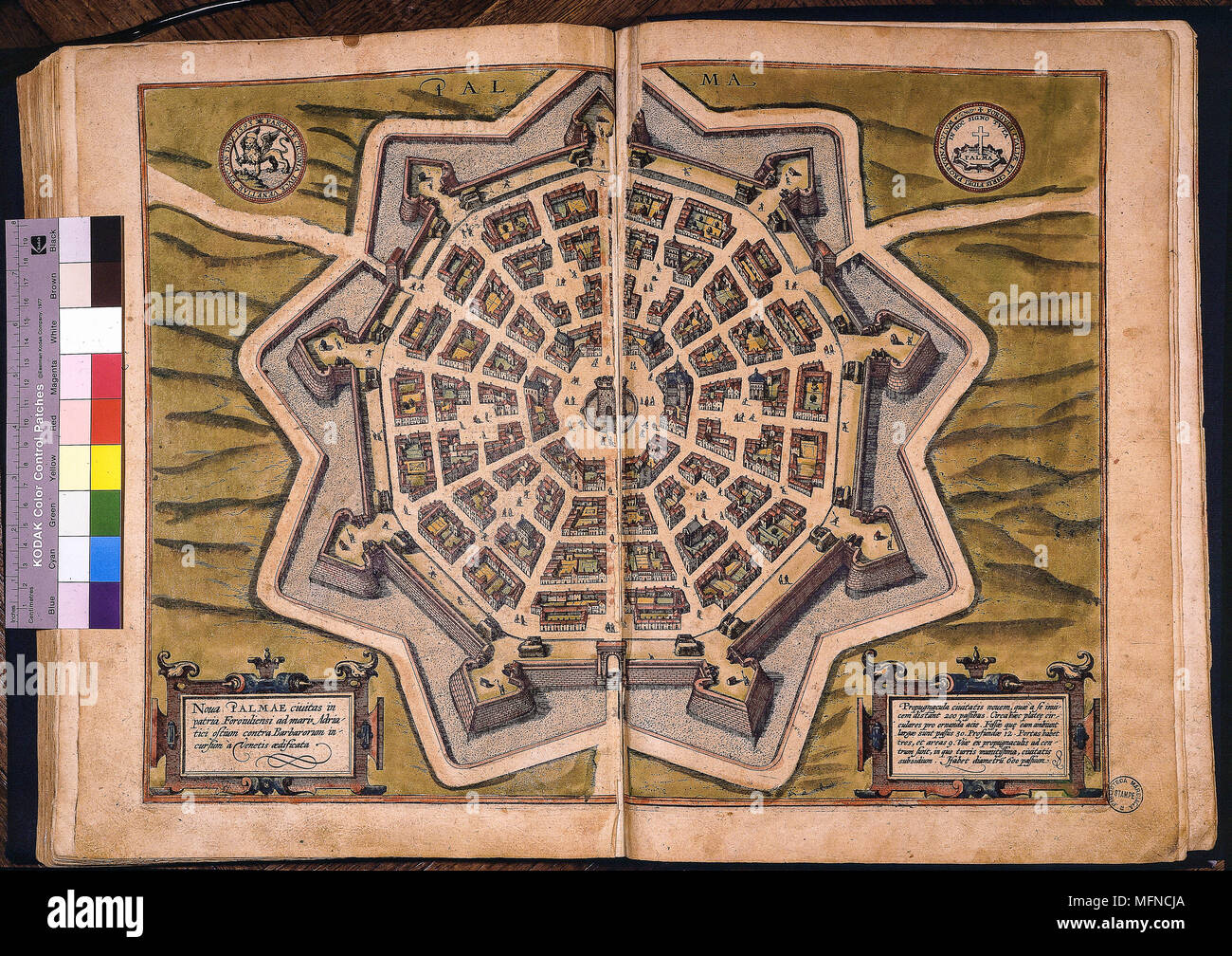 Friuli, Italy, Palmanova ancient Map -1600 Stock Photo - Alamy