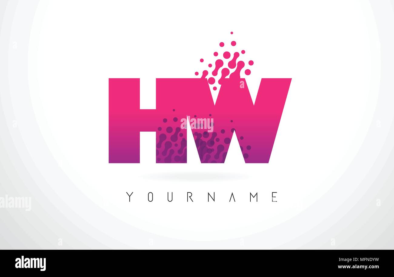 H w design Stock Vector Images - Alamy