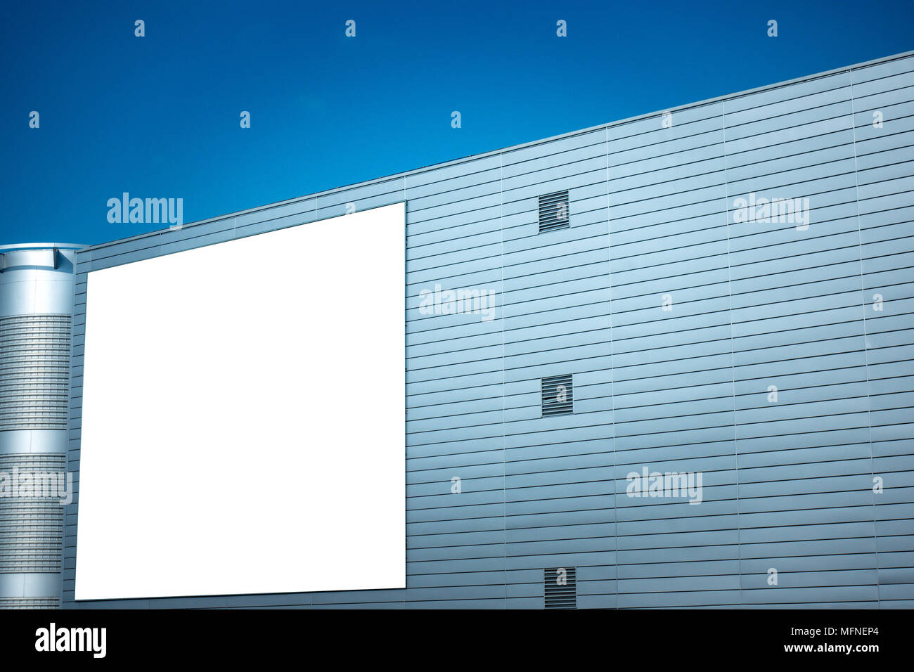 Mock up. Blank vertical billboard, poster frame, advertising on the ...