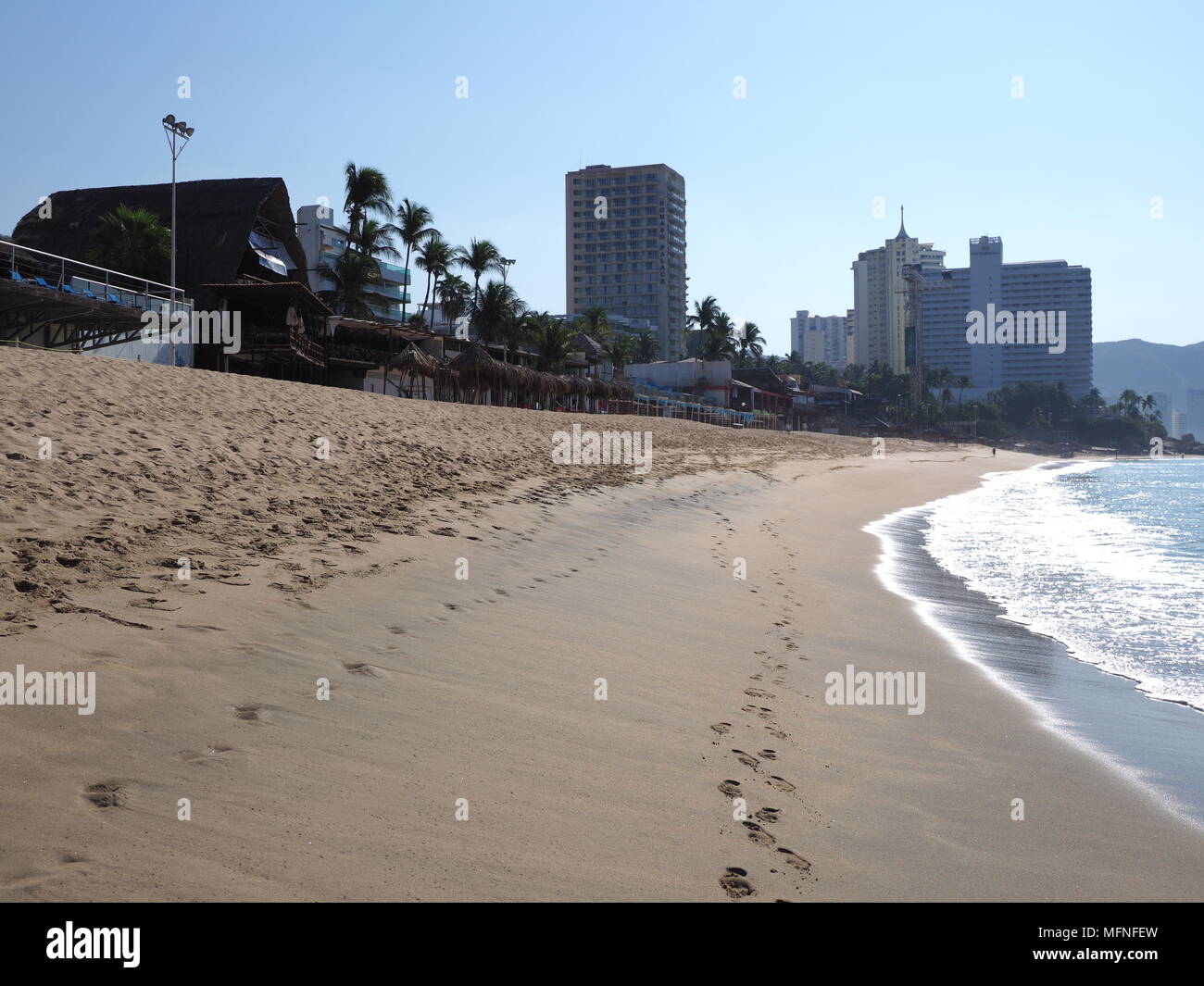 ACAPULCO, MEXICO NORTH AMERICA on MARCH 2018: Scenic sandy beach ...