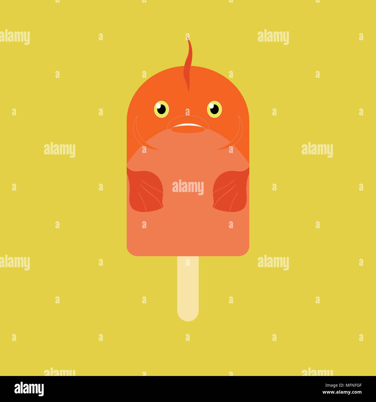 Illustration popsicle character Stock Vector Images - Alamy