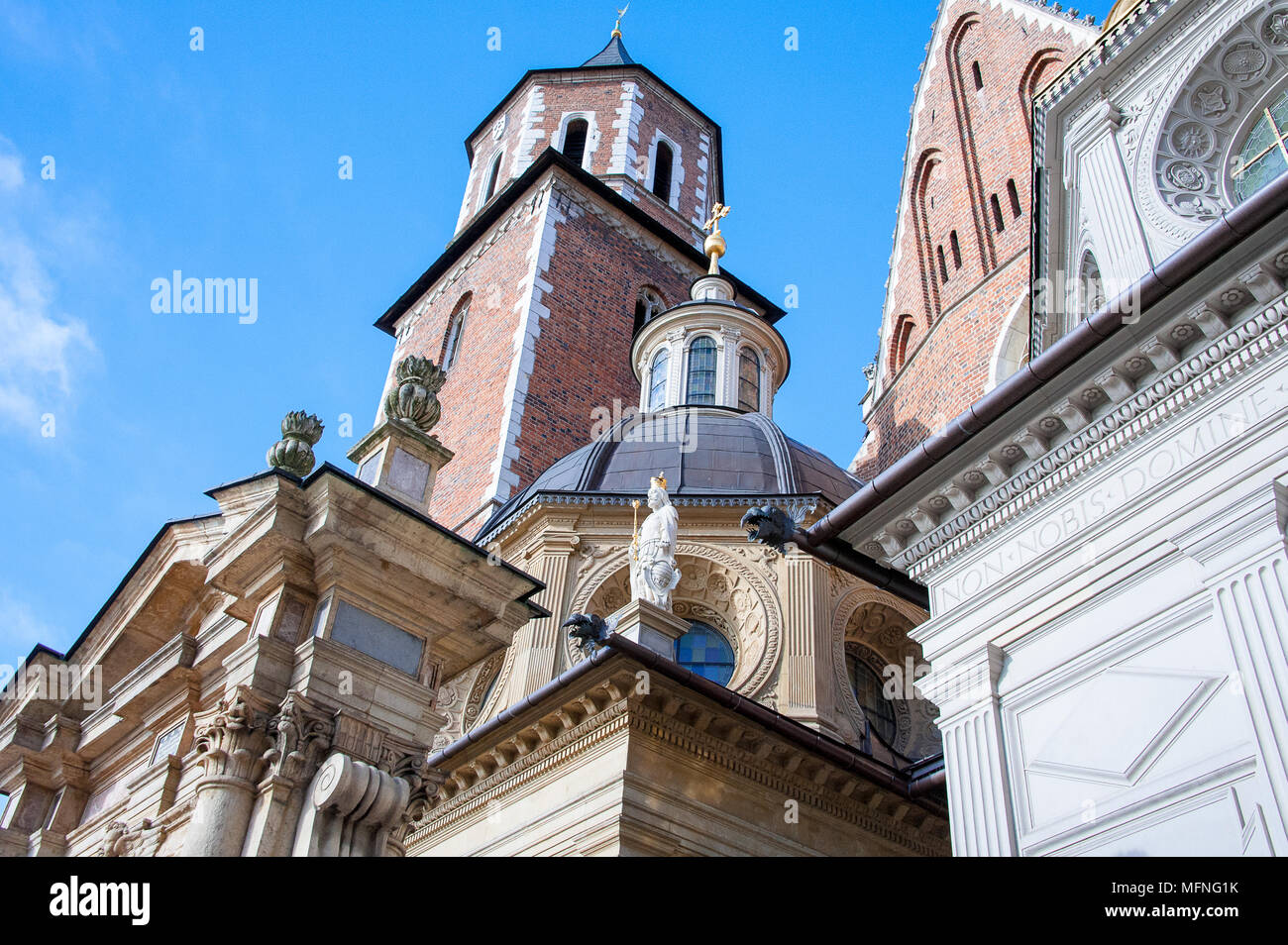 Wawel Cathedral, Krakow. View of the 11th century Royal Archcathedral ...