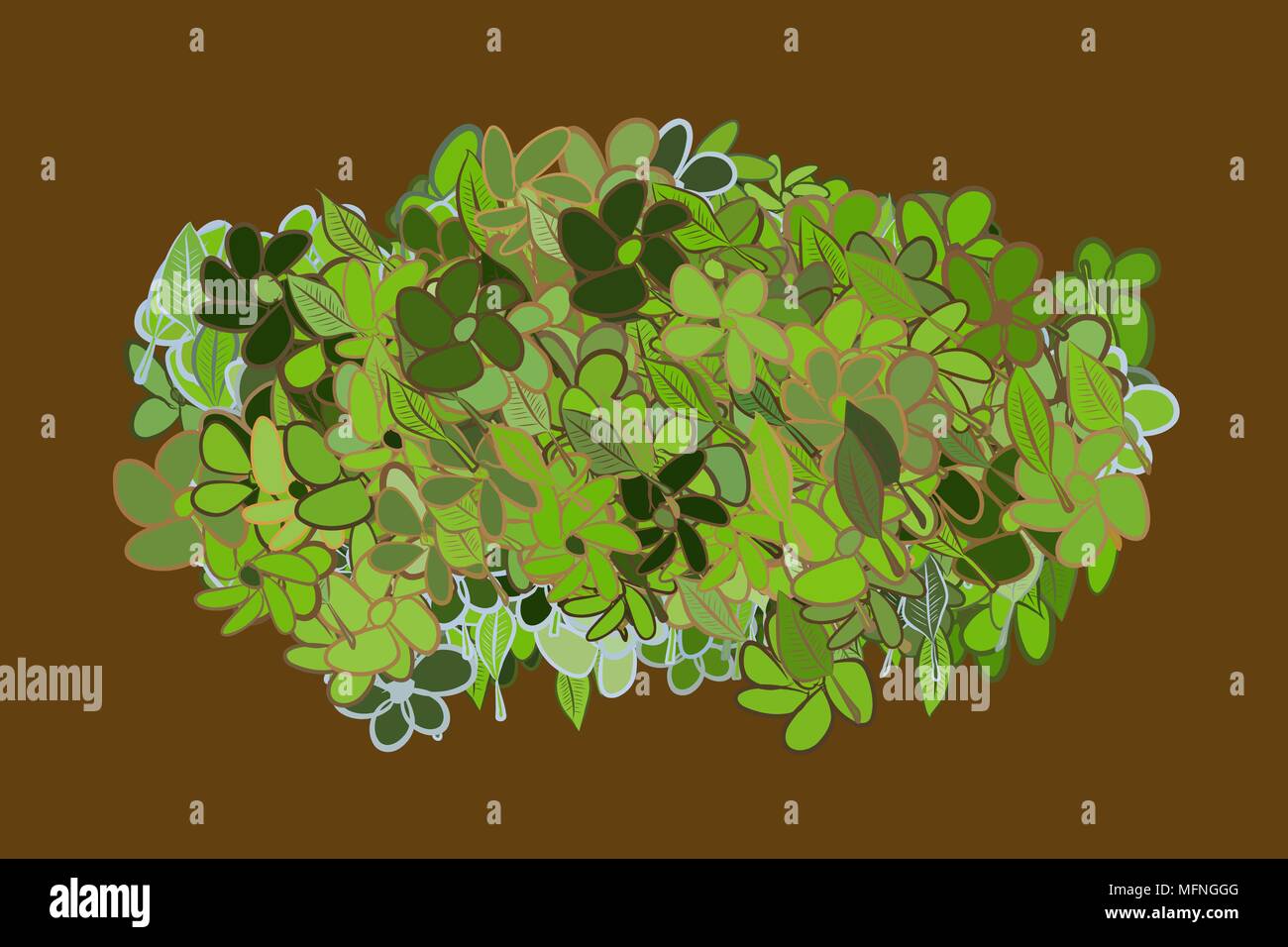 Illustrations of leaves & flowers. Good for web page, wallpaper ...