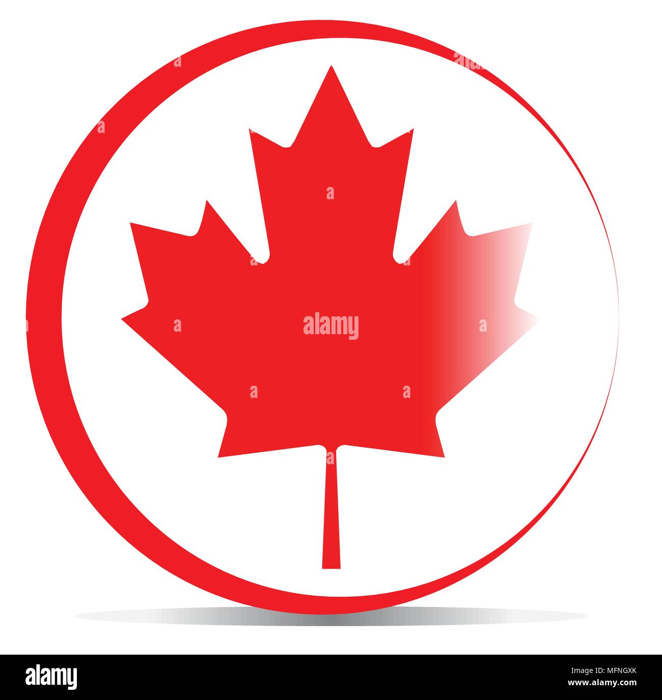 Red maple leaf icon Stock Vector Image & Art - Alamy