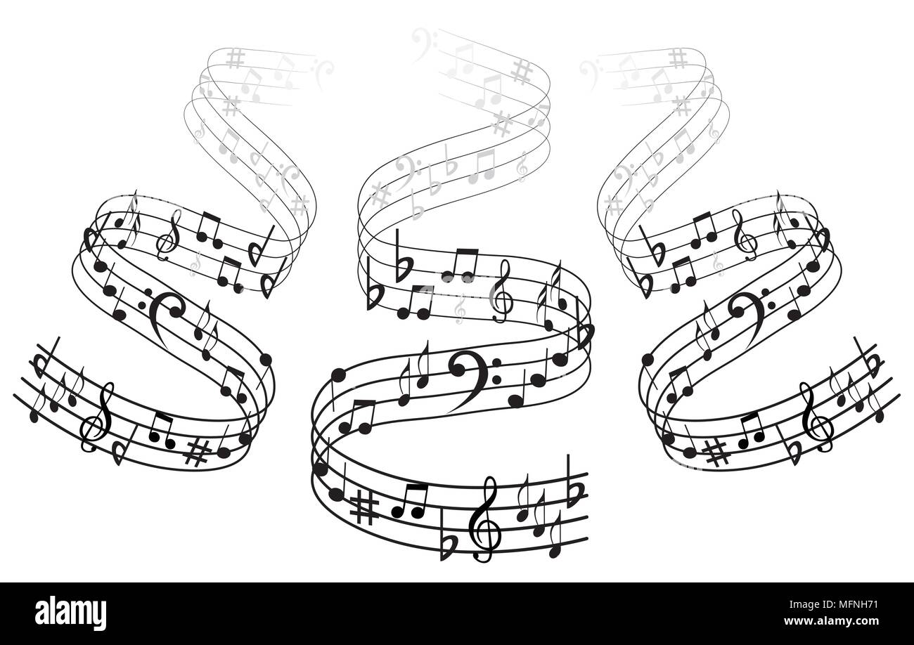 Music note background with music symbol icon collection Stock Vector ...