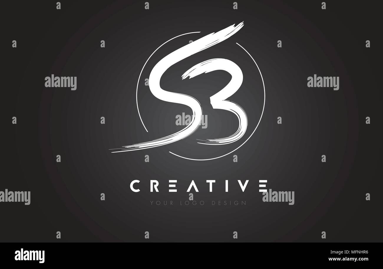 SB Brush Letter Logo Design. Artistic Handwritten Brush Letters Logo ...