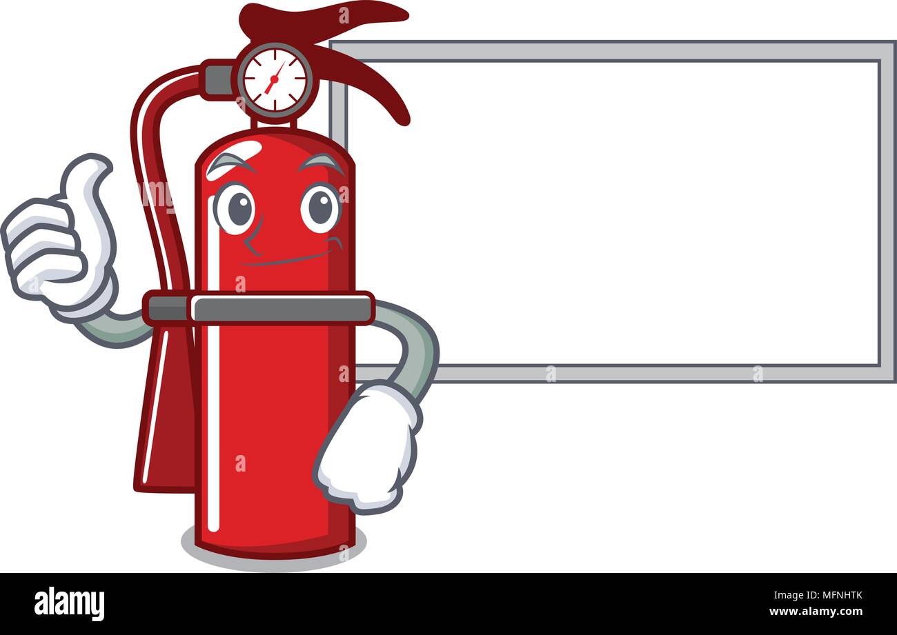 Cartoon character fire extinguisher sign hi-res stock photography and ...