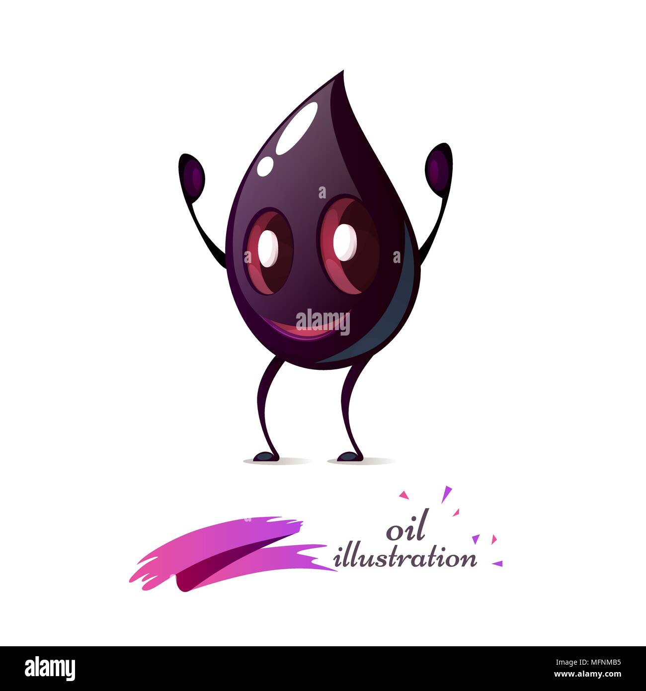 Funny, cute drop, oil, petrolium petroleum Stock Vector Image & Art - Alamy