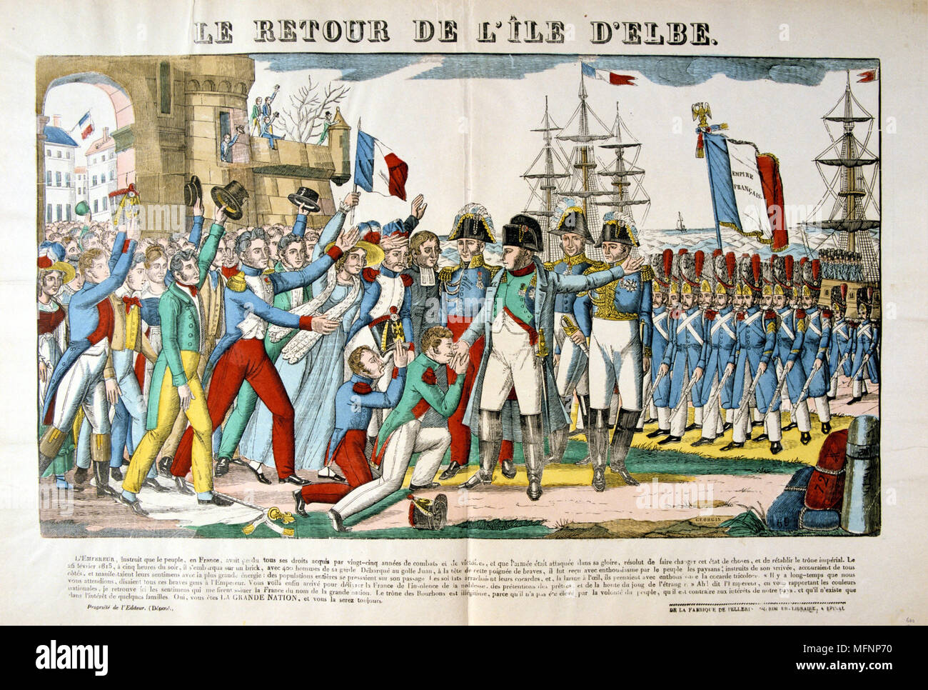 Napoleon I (Napoleon Bonaparte 1769-1821) returning to France from ...