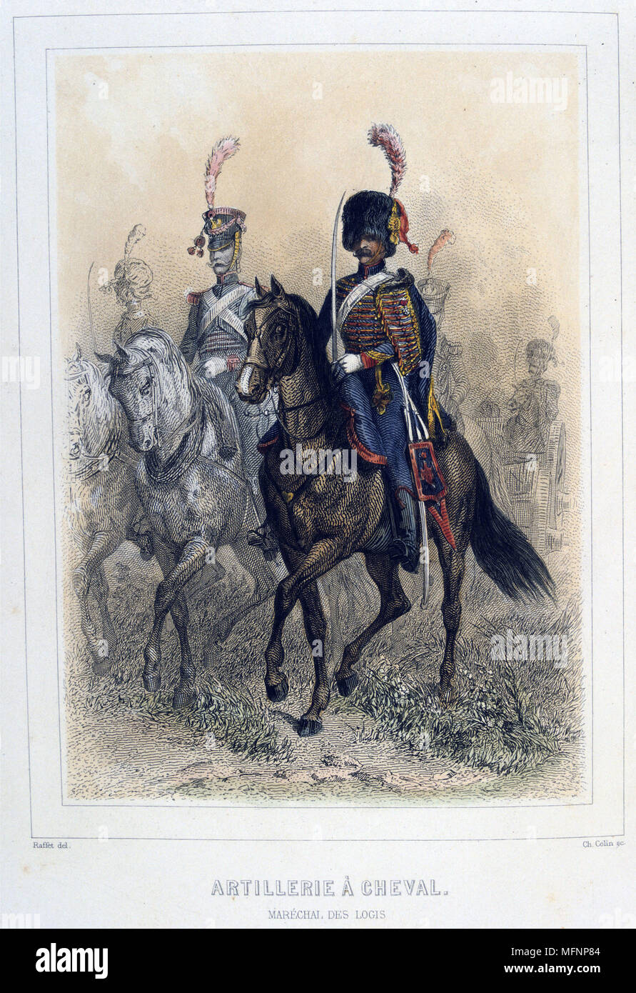 Horse Artillery: Staff Sergeant. From 'Napoleon 1er et la Garde ...