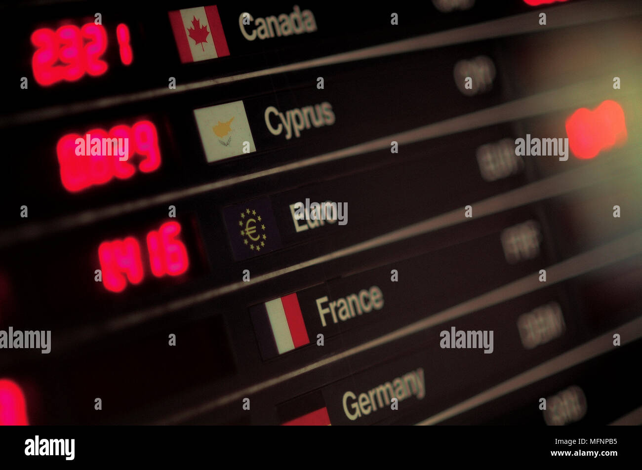 Currency Exchange Board High Resolution Stock Photography and Images ...