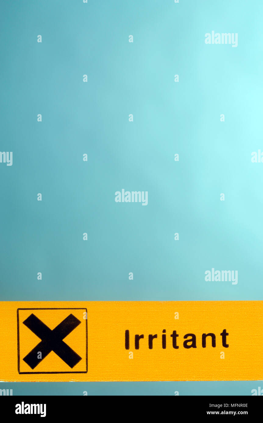 Warning of irritant chemical hi-res stock photography and images - Alamy