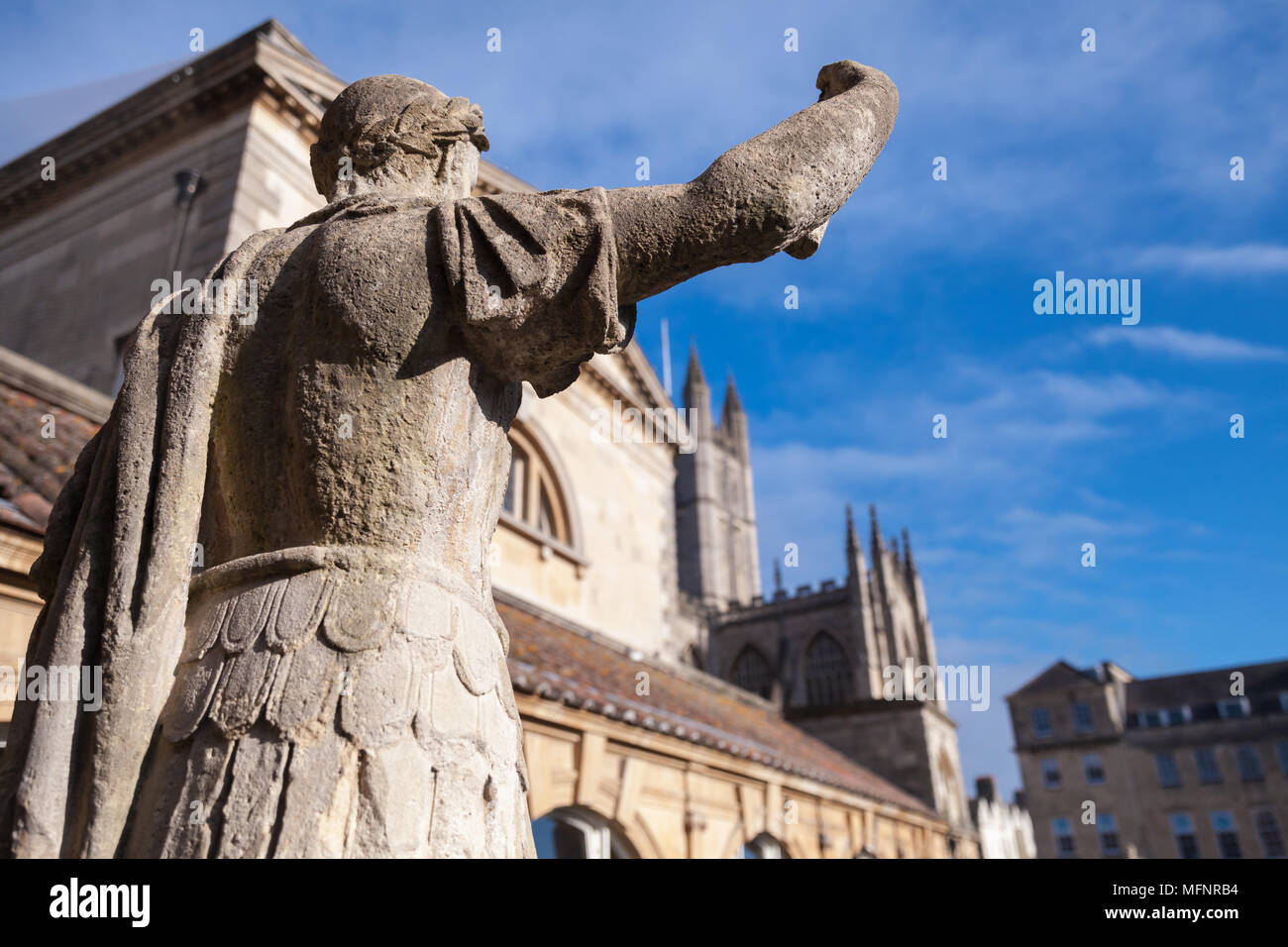 Statue bath abbey bath england hi-res stock photography and images - Alamy