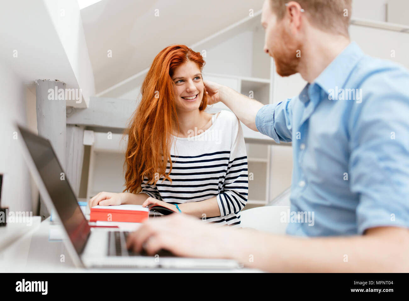 Flirt office hi-res stock photography and images - Alamy