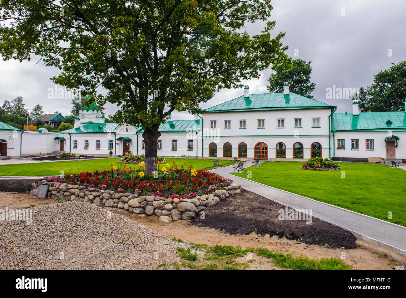 Building on the territory of the Old Ladoga monstery in Russia, St ...