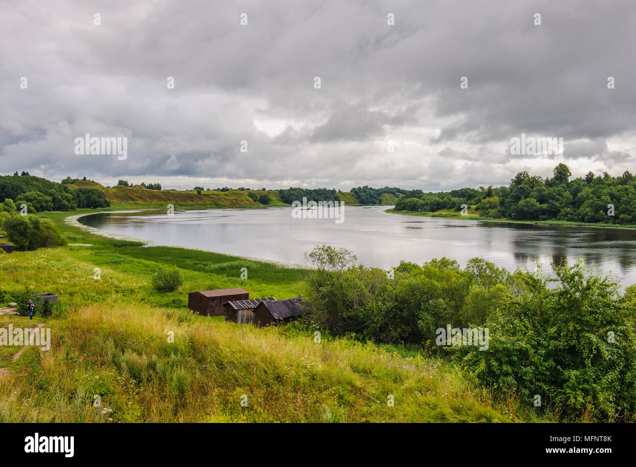 River Volkhov, and green nature, Russia Stock Photo - Alamy