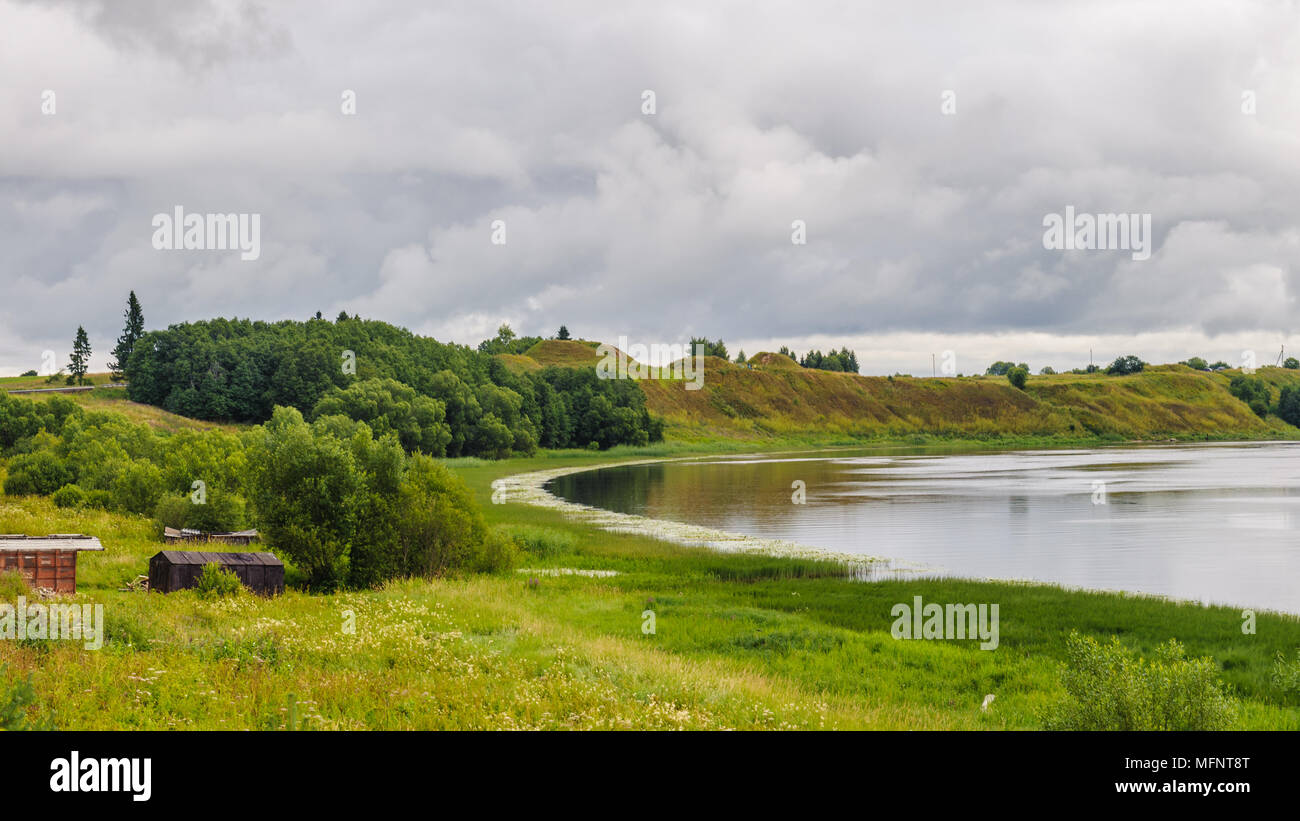 River Volkhov, and green nature, Russia Stock Photo - Alamy