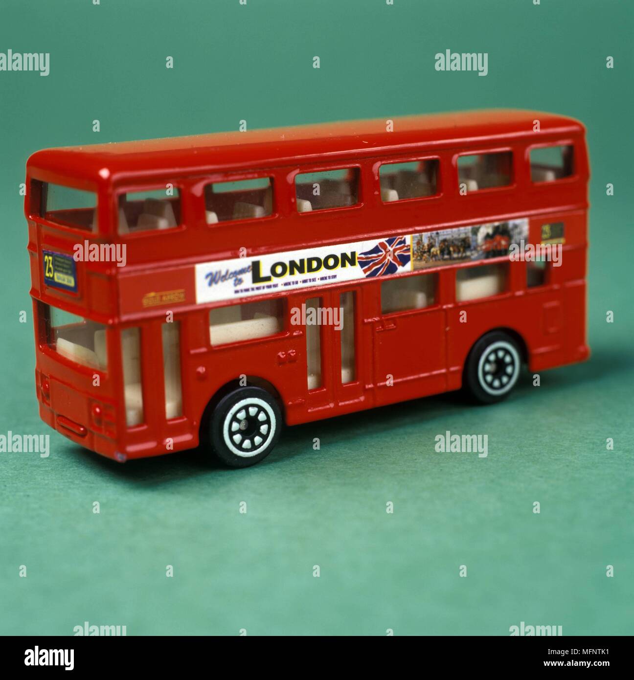 Wooden toy doubledecker bus Ref: CRB457 103646 0018 COMPULSORY CREDIT ...
