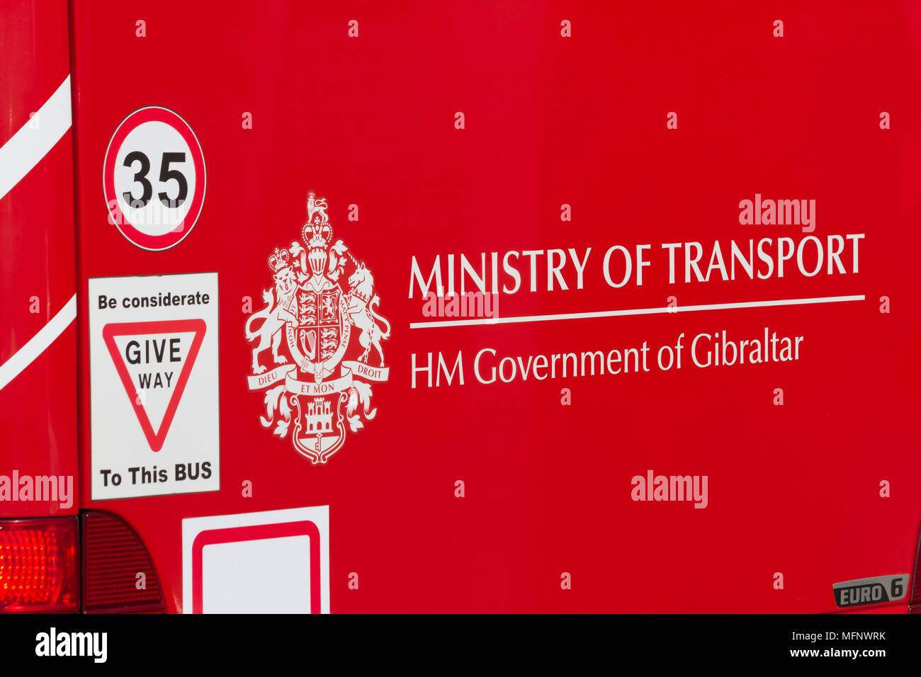 Red public transport bus hi-res stock photography and images - Alamy