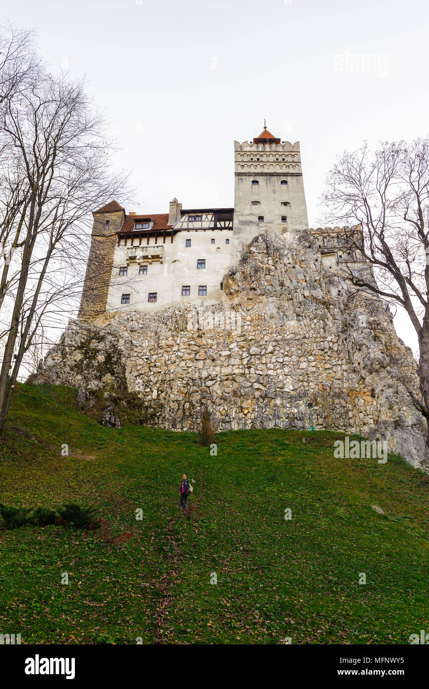 Dracula Castle in Bran, Romania. It is marketed as the home of the ...
