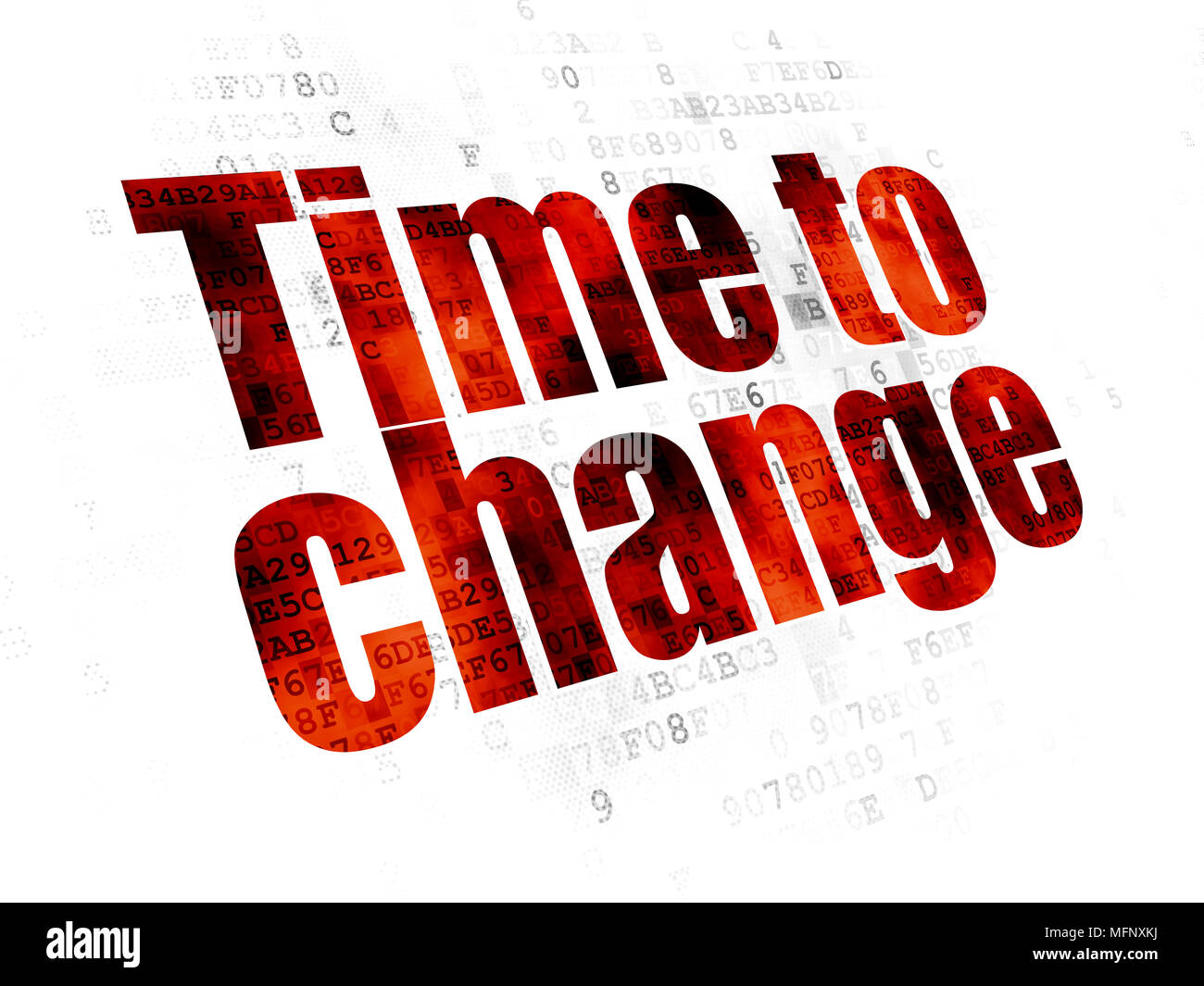 Timeline concept: Time to Change on Digital background Stock Photo - Alamy