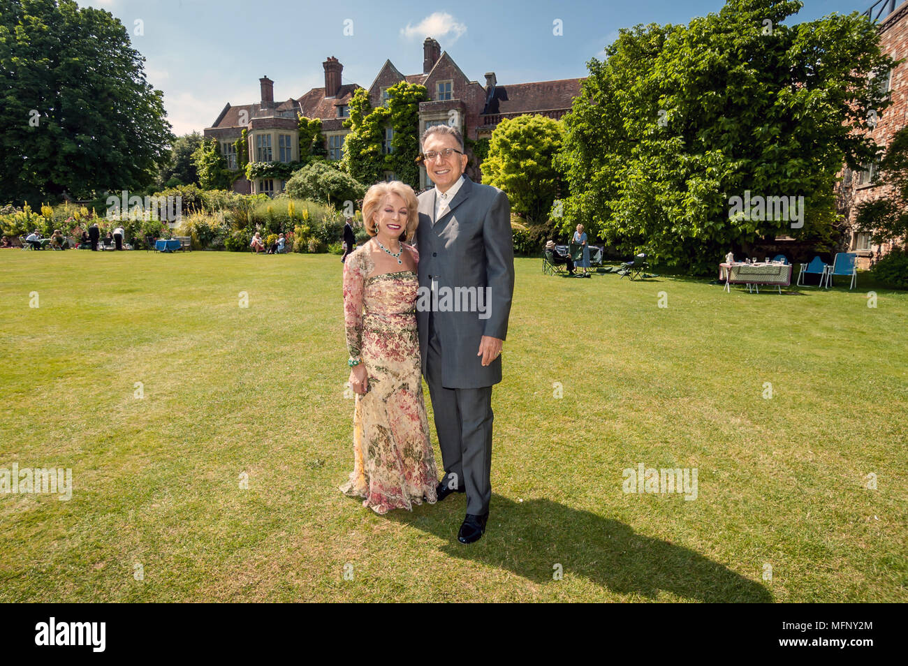 Philanthropists Diane and Michael Bienes in the Old Green Room at ...