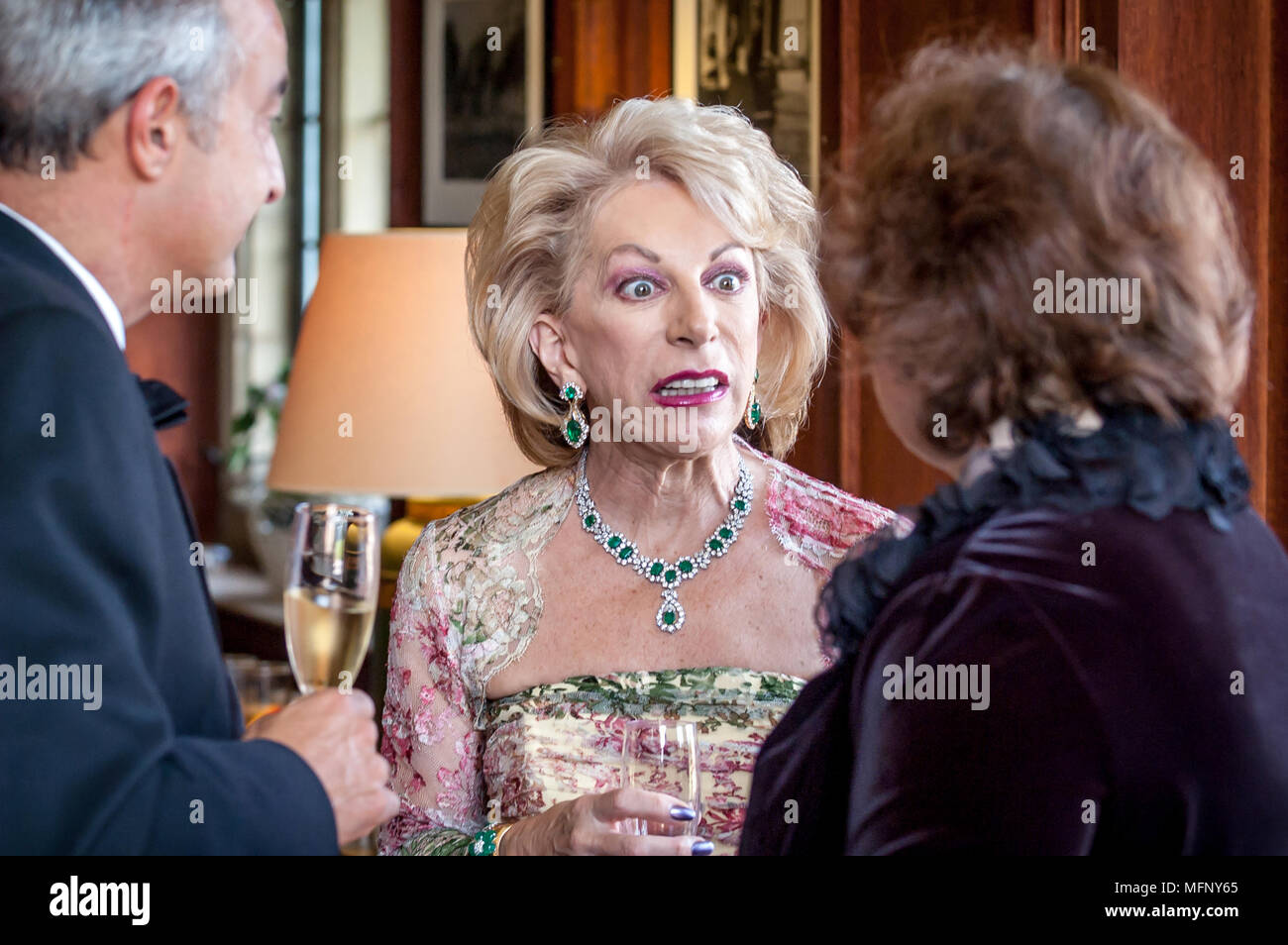 Philanthropists Diane and Michael Bienes in the Old Green Room at ...