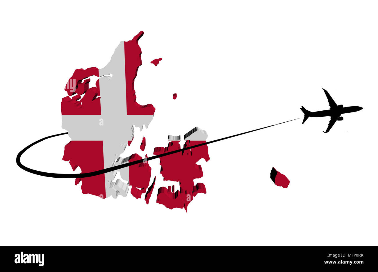 Airplane flight path take off Cut Out Stock Images & Pictures - Alamy