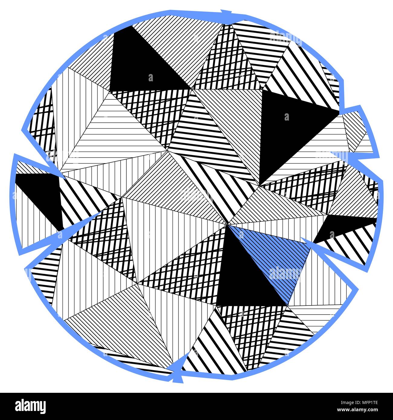 Circle in low poly style Stock Vector Image & Art - Alamy