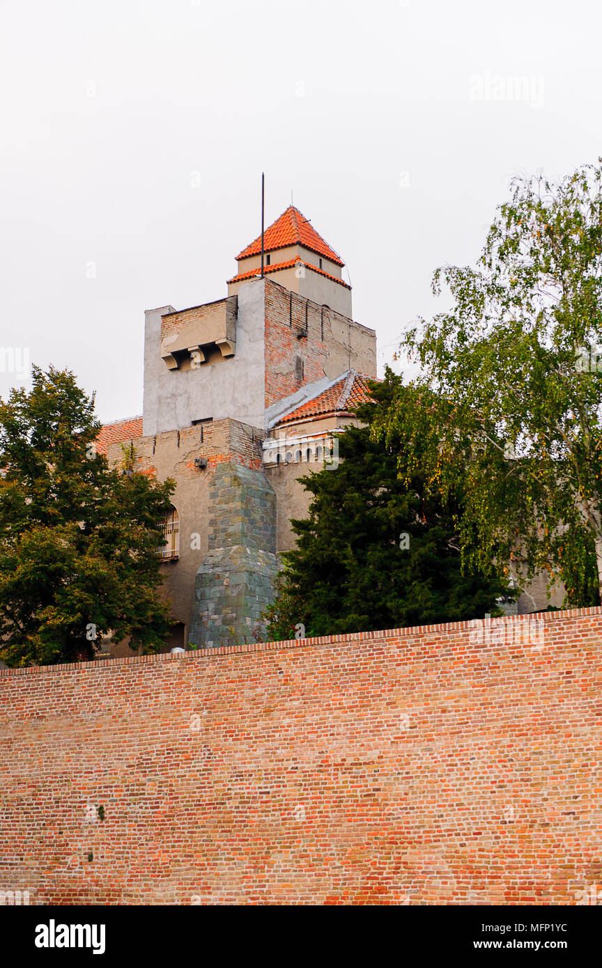 Wall around the Belgrade Fortress (Stari Grad). Belgrade Fortress ...