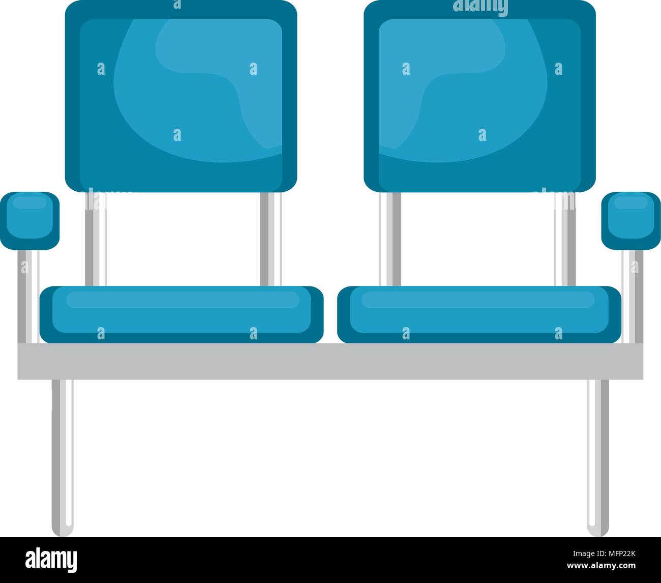 waiting room chairs icon vector illustration design Stock Vector Image ...