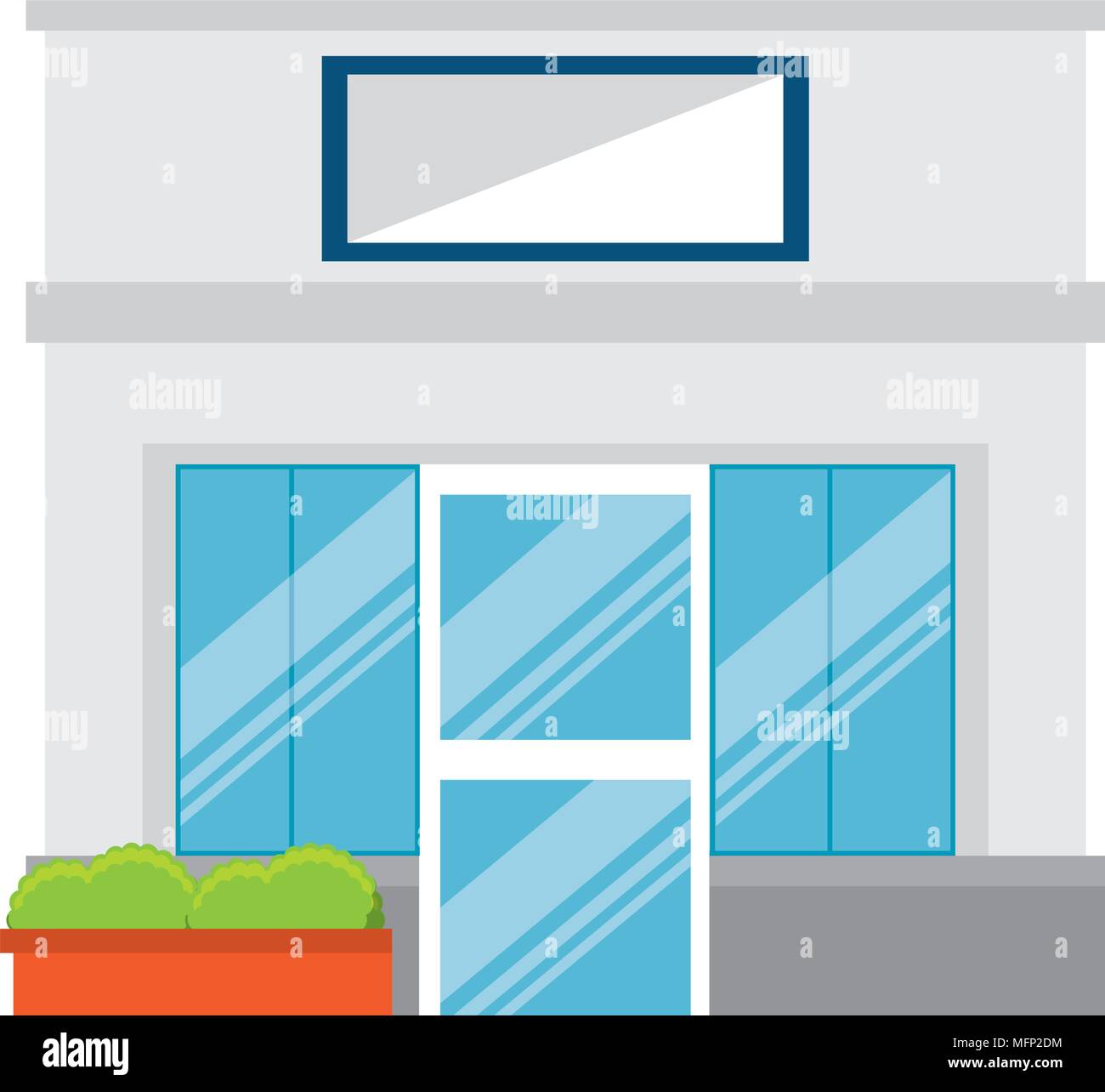 store building front facade vector illustration design Stock Vector ...