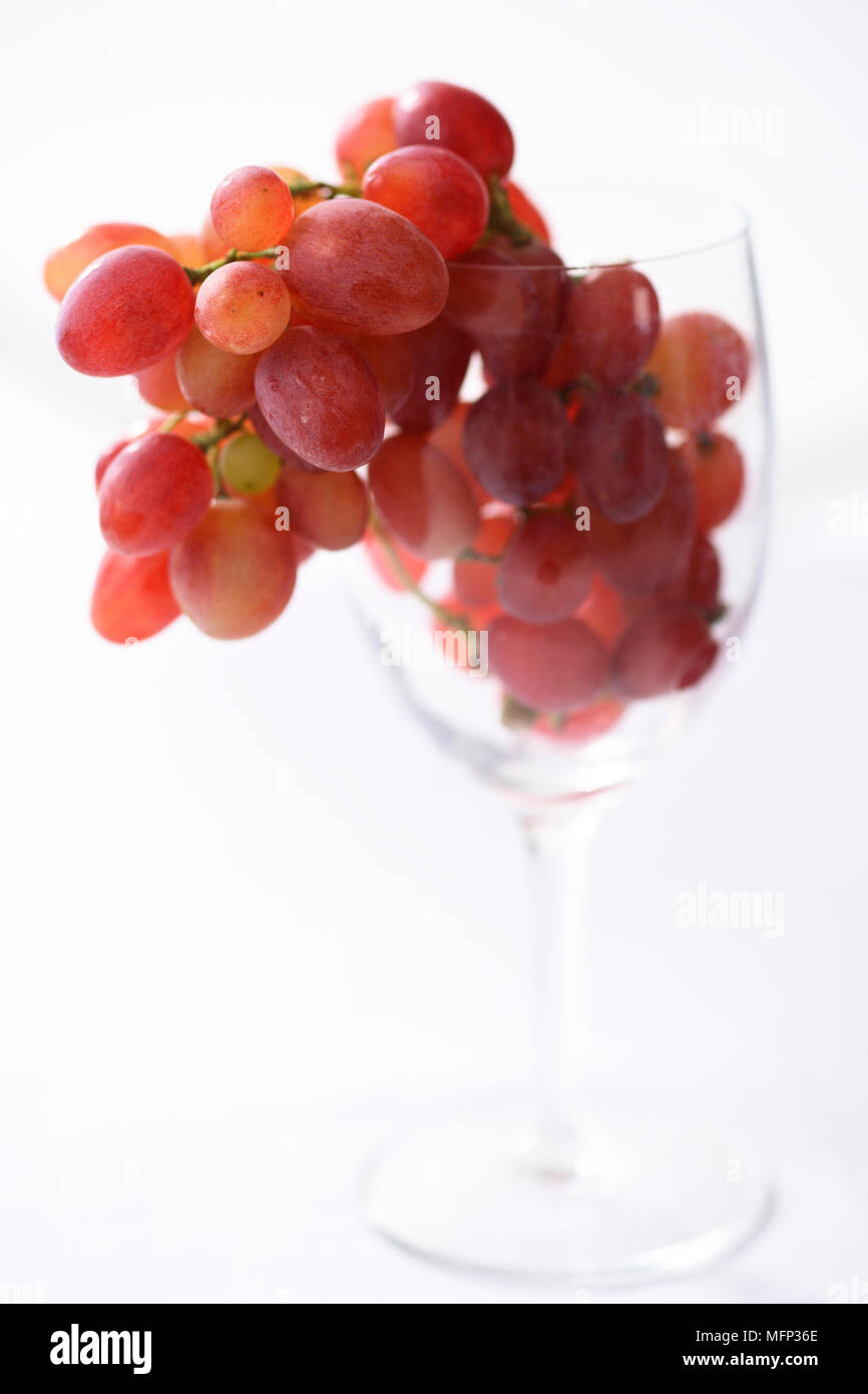 Glass with red grapes Ref: CRB417 10022 062 Compulsory Credit: Rebecca ...