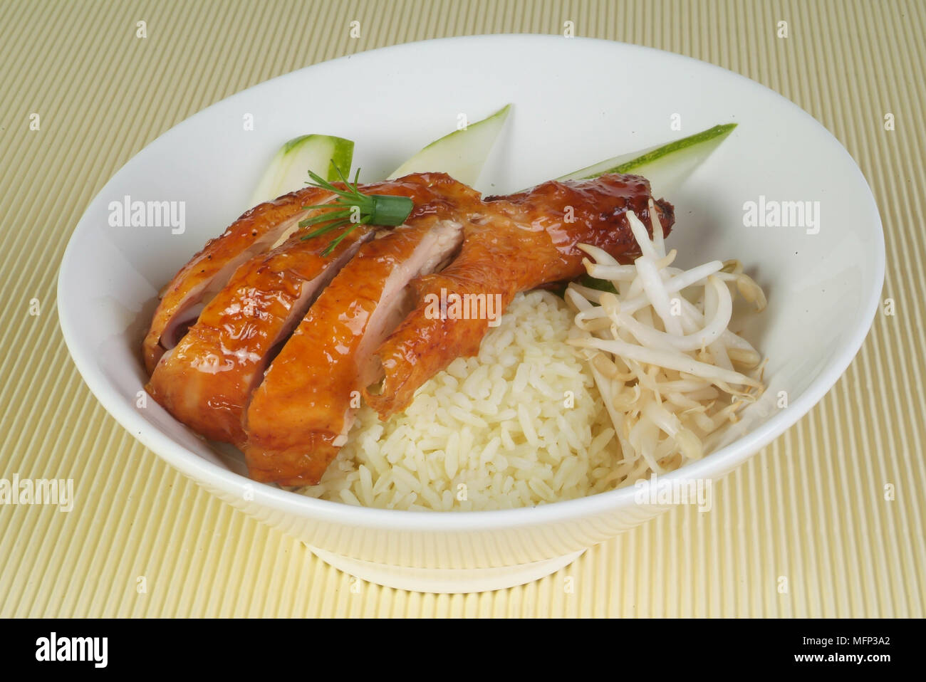 Chicken Rice on the background, asia food Stock Photo - Alamy