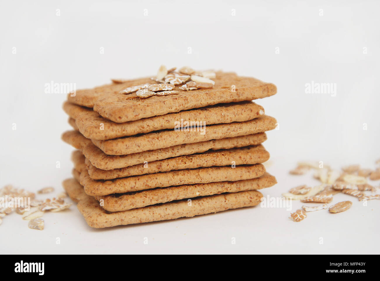 Healthy Natural Diet and Fitness Wholegrain Biscuits Stock Photo - Alamy