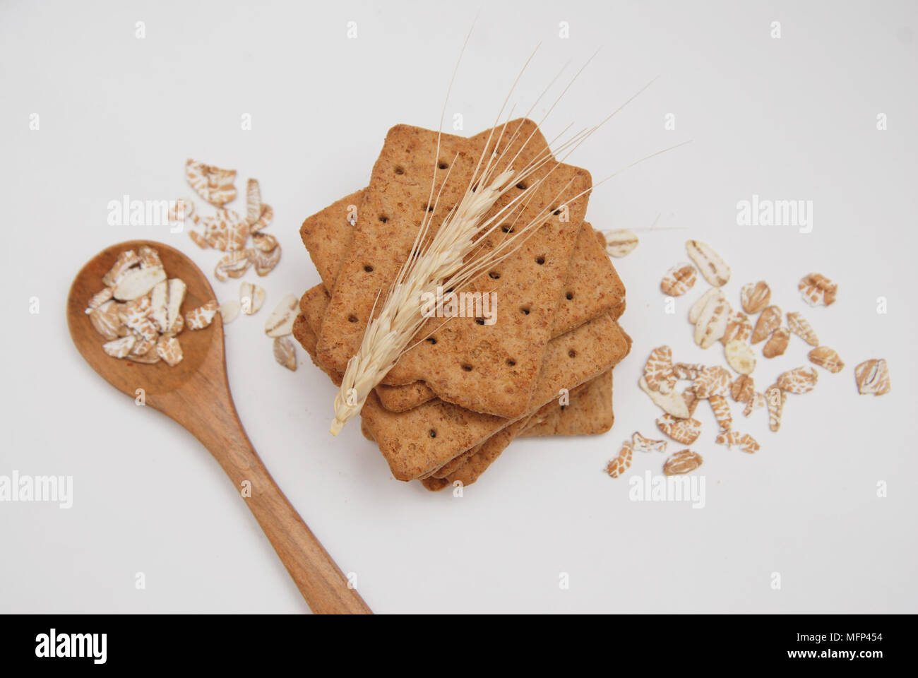 Healthy Natural Diet and Fitness Wholegrain Biscuits Stock Photo - Alamy